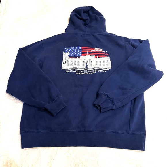 Schlatt | Shirts | Rare Schlatt For President Navy Blue Graphic Mens ...